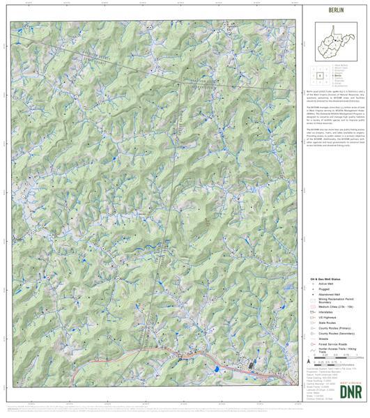 Harrison County, WV Quad Maps - Bundle Map by WV Division of Natural ...