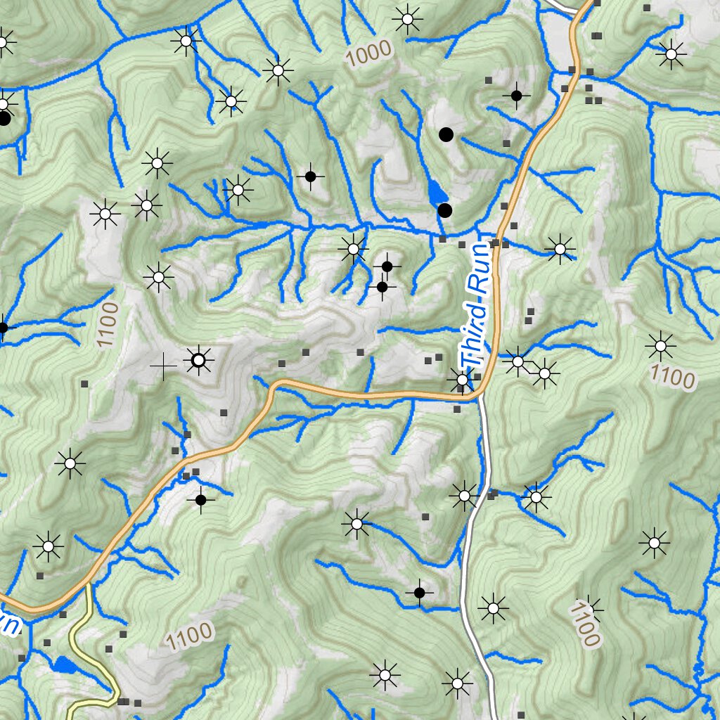 Harrisville Quad Topo - WVDNR Map by WV Division of Natural Resources ...