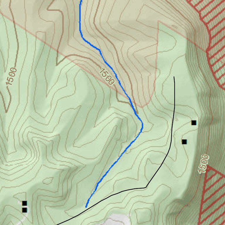 Hawks Nest Lake Fishing Guide (Small) Map by WV Division of Natural ...