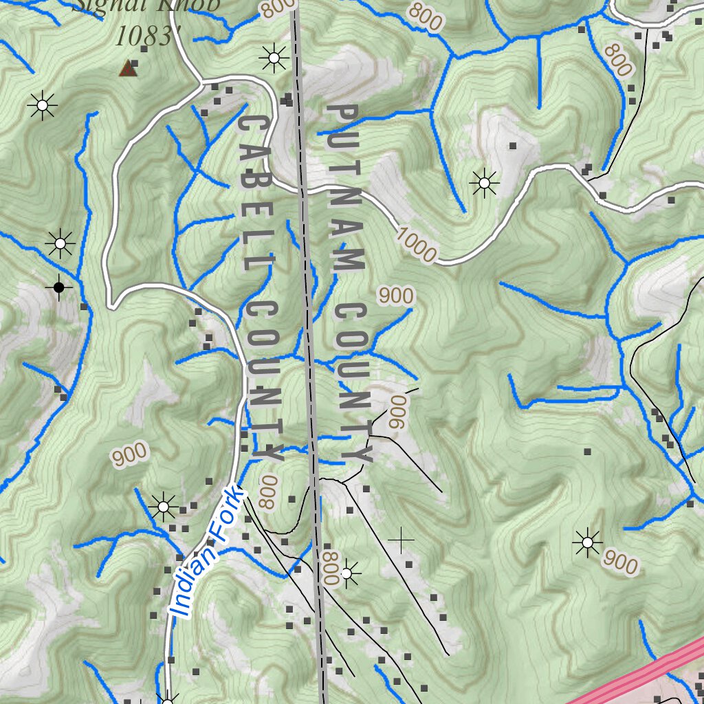 Hurricane Quad Topo - WVDNR Map by WV Division of Natural Resources ...
