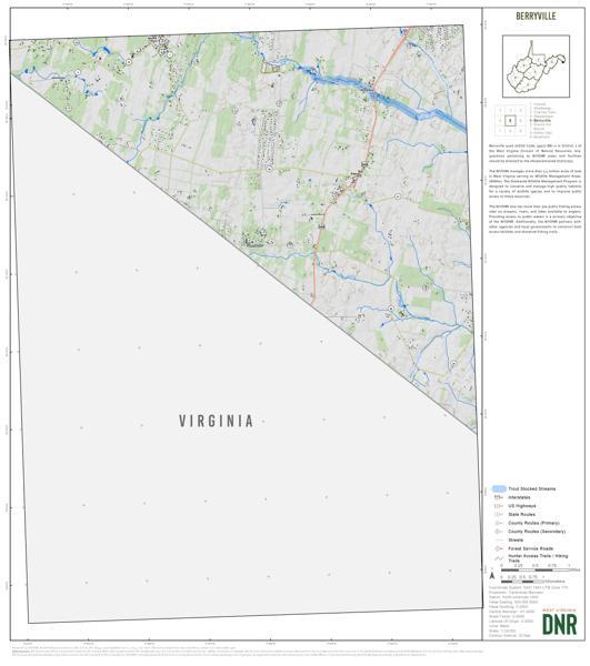 Jefferson County, WV Quad Maps - Bundle Map by WV Division of Natural ...