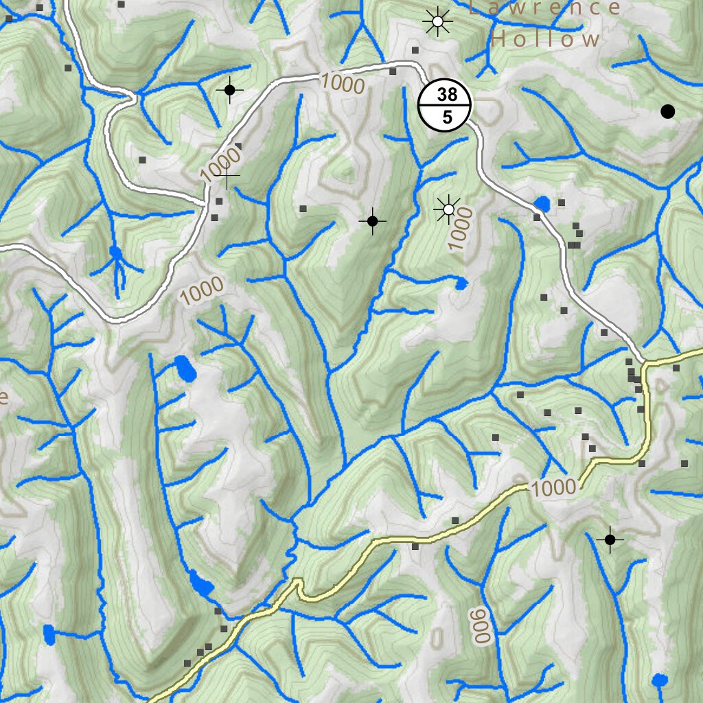 Kenna Quad Topo - WVDNR Map by WV Division of Natural Resources ...