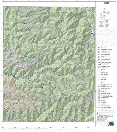 Logan County, WV Quad Maps - Bundle Map by WV Division of Natural ...