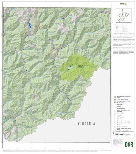 McDowell County, WV Quad Maps - Bundle Map by WV Division of Natural ...