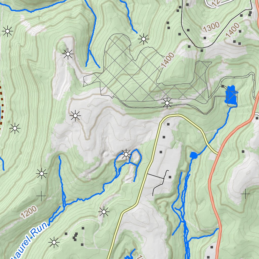 Morgantown North Quad Topo - WVDNR Map by WV Division of Natural ...
