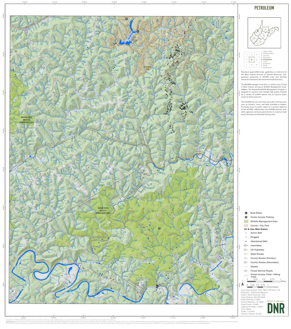Petroleum Quad Topo - WVDNR Map by WV Division of Natural Resources ...
