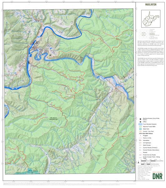 Pocahontas County, WV Quad Maps - Bundle Map by WV Division of Natural ...