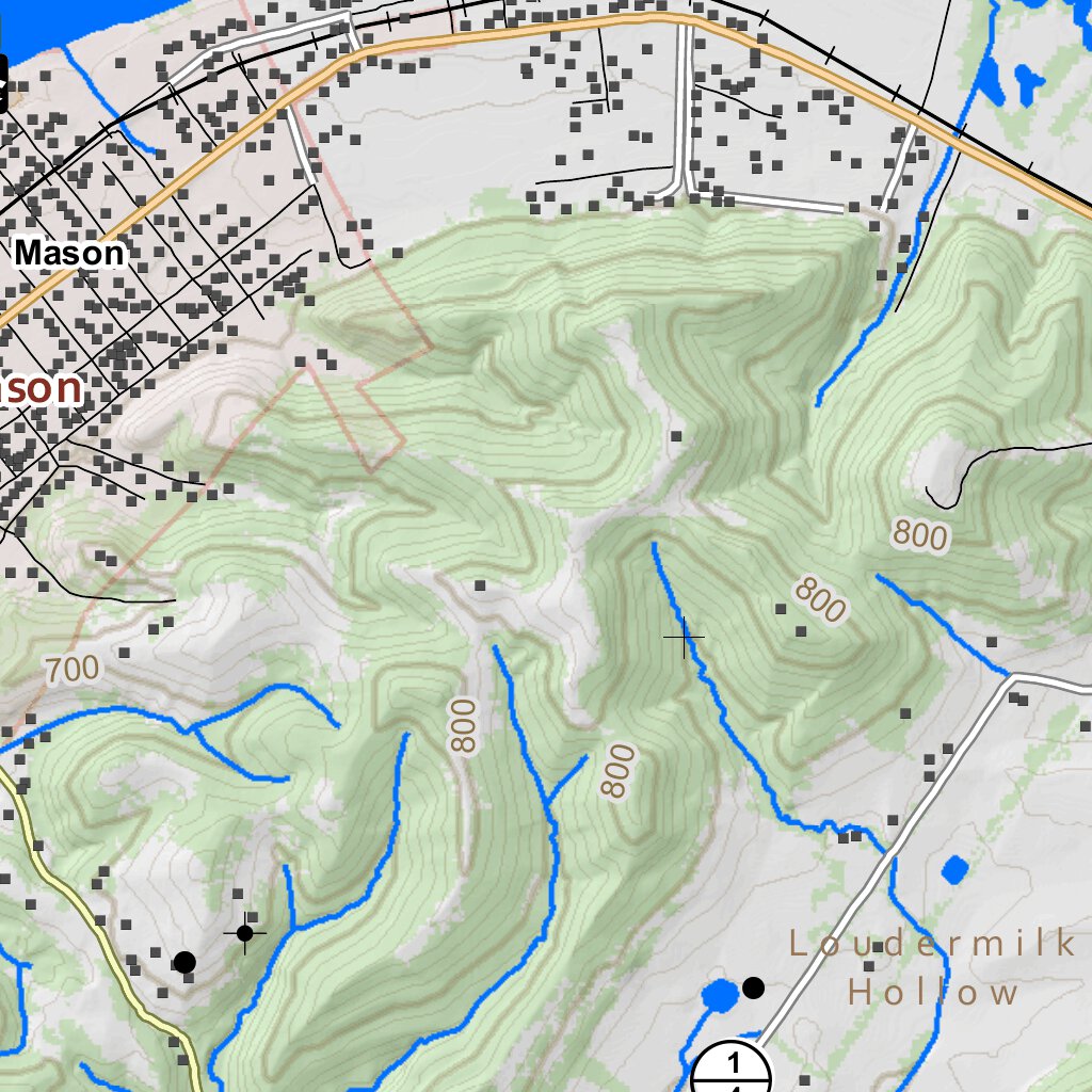 Pomeroy Quad Topo - WVDNR Map by WV Division of Natural Resources ...