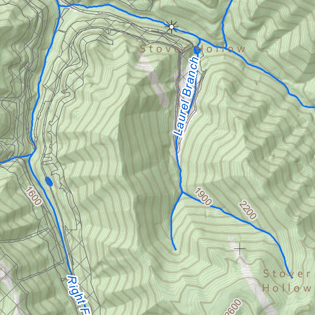 Powellton Quad Topo - WVDNR Map by WV Division of Natural Resources ...