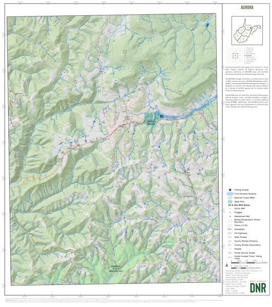 Preston County, WV Quad Maps - Bundle Map by WV Division of Natural ...