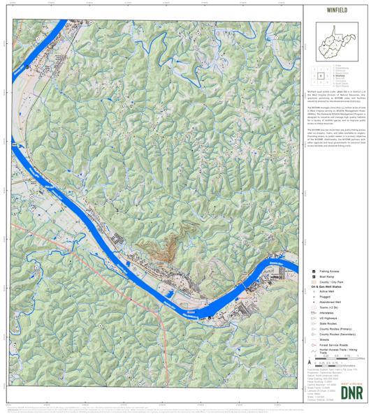 Putnam County, WV Quad Maps - Bundle Map by WV Division of Natural ...
