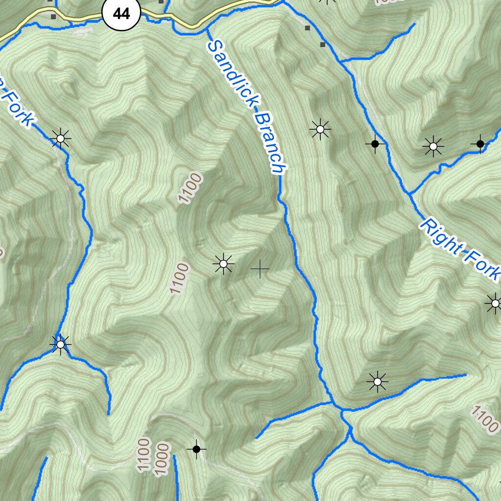 Radnor Quad Topo - WVDNR Map by WV Division of Natural Resources ...