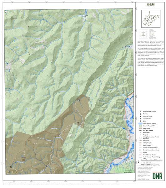 Randolph County, WV Quad Maps - Bundle Map by WV Division of Natural ...