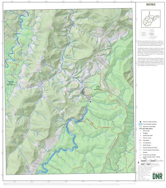 Randolph County, WV Quad Maps - Bundle Map by WV Division of Natural ...
