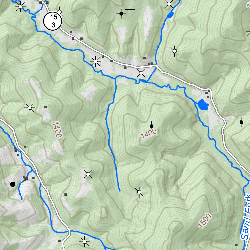 Roanoke Quad Topo - WVDNR Map by WV Division of Natural Resources ...