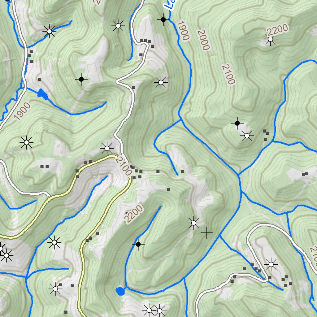 Rock Cave Quad Topo - WVDNR Map by WV Division of Natural Resources ...