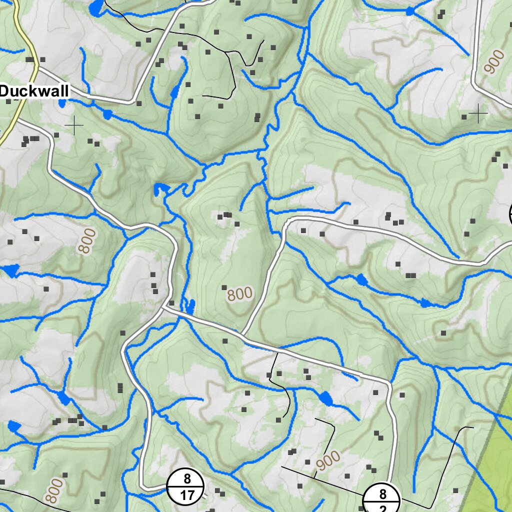 Stotlers Crossroads Quad Topo - WVDNR Map by WV Division of Natural ...