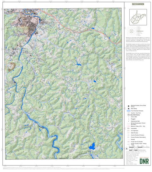 Upshur County, WV Quad Maps - Bundle Map by WV Division of Natural ...