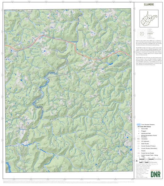 Upshur County, WV Quad Maps - Bundle Map by WV Division of Natural ...