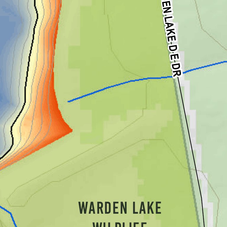 Warden Lake Fishing Guide Map by WV Division of Natural Resources ...