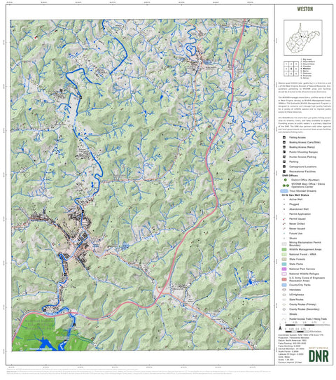 Harrison County, WV Quad Maps - Bundle Map by WV Division of Natural ...