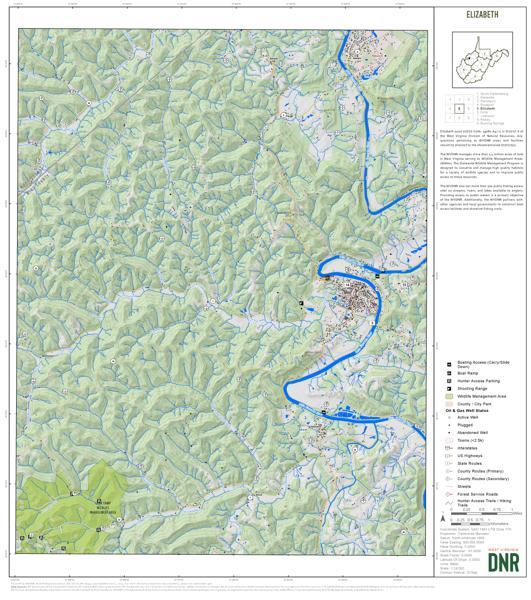 Wood County, WV Quad Maps - Bundle Map by WV Division of Natural ...