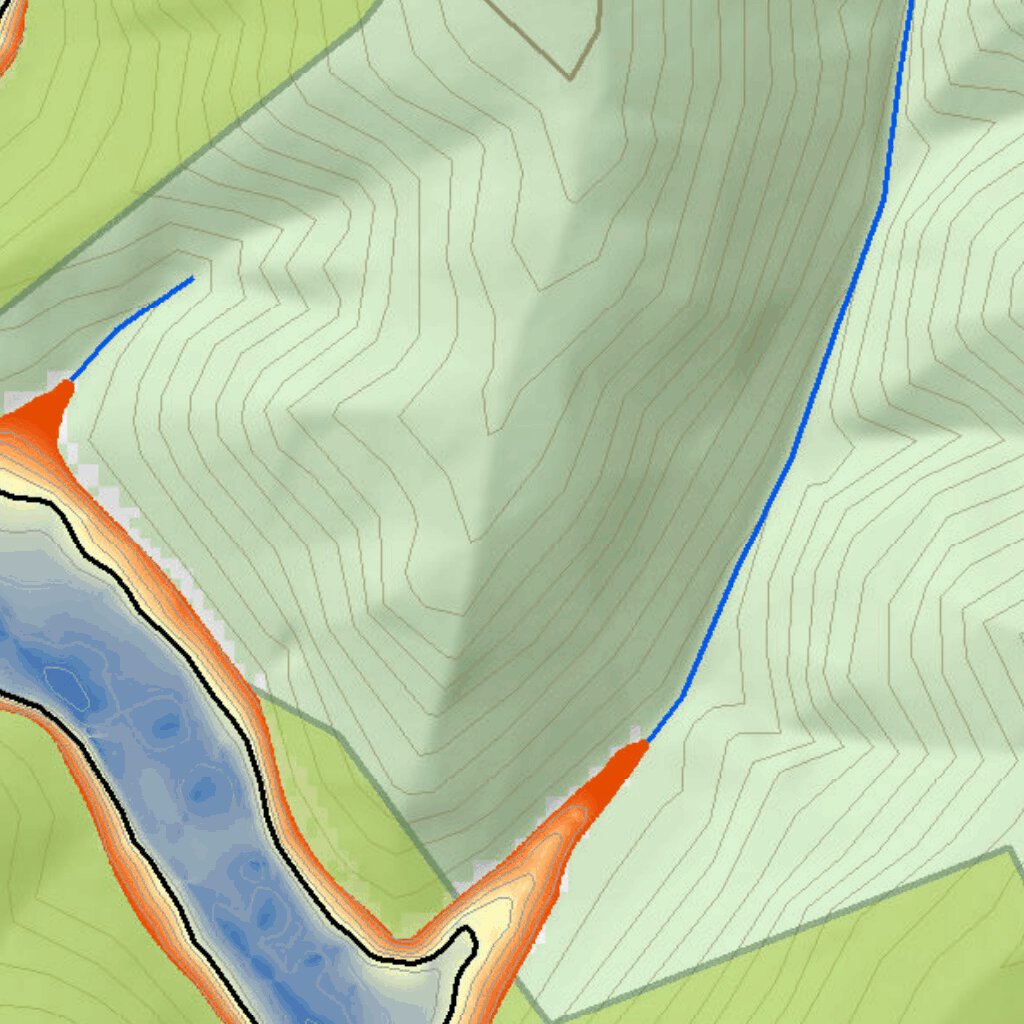 Woodrum Lake Fishing Guide (Large) Map by WV Division of Natural ...