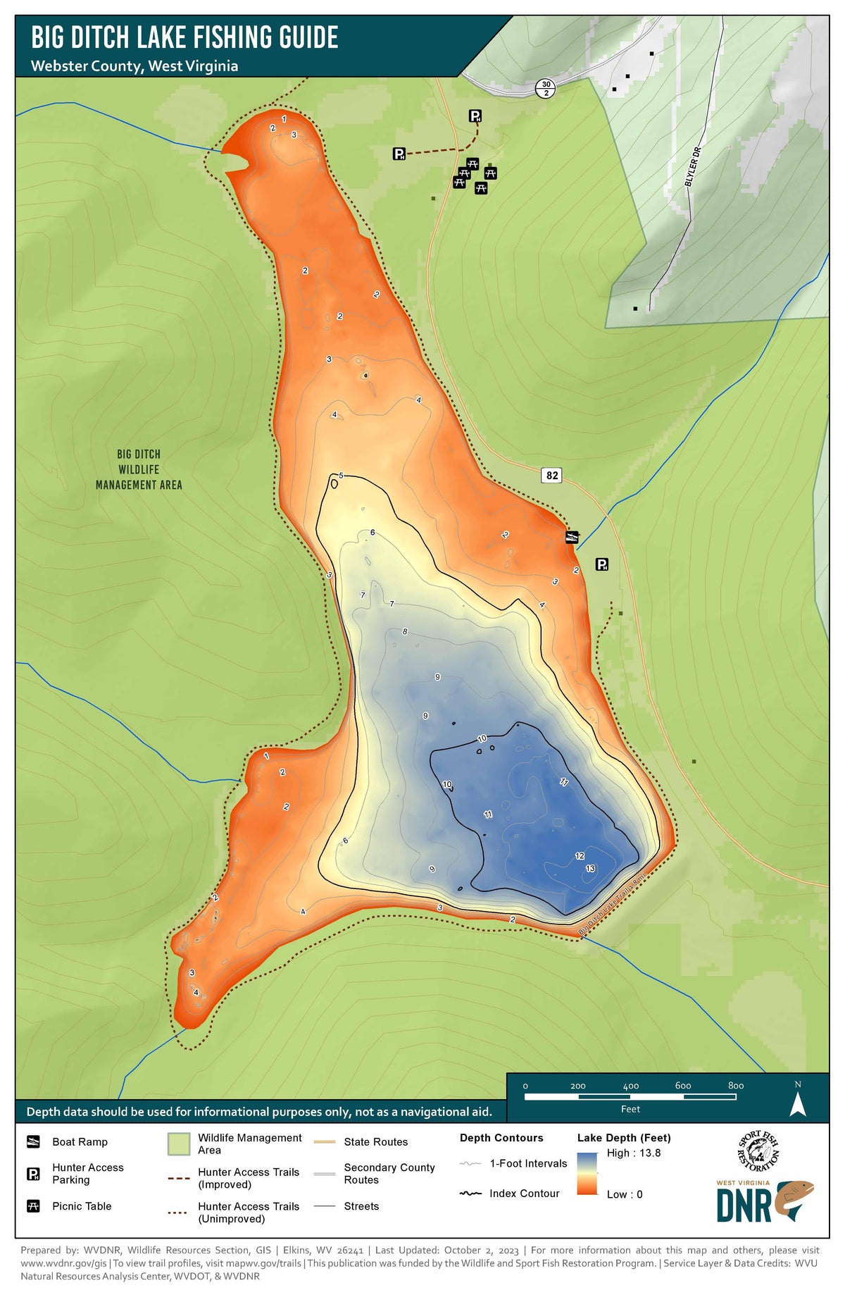 WVDNR District 3 Lake Maps - Bundle Map by WV Division of Natural ...
