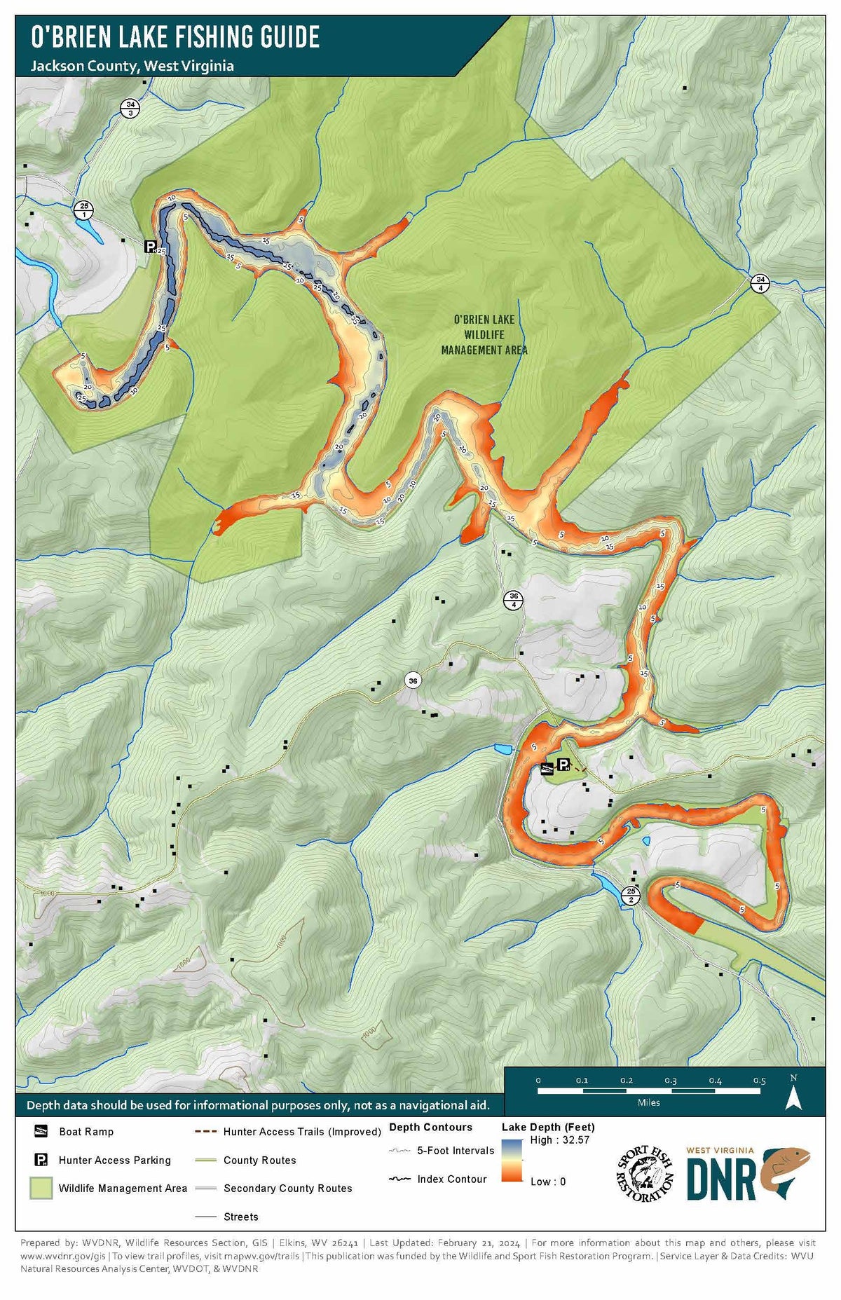 WVDNR District 6 Lake Maps - Bundle Map by WV Division of Natural ...