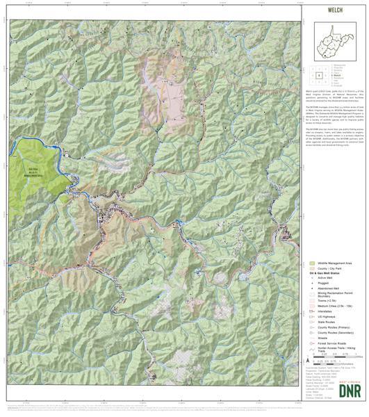 Wyoming County, WV Quad Maps - Bundle Map by WV Division of Natural ...