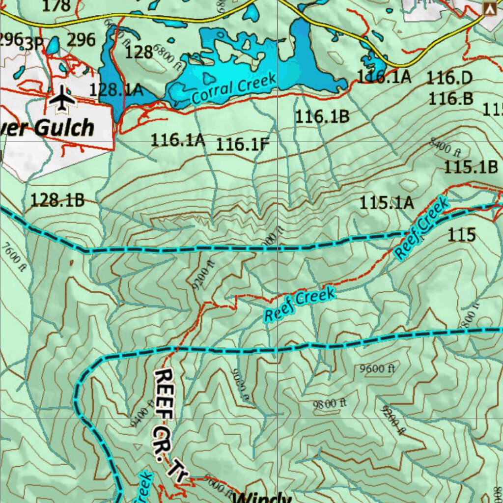 Bighorn Sheep Unit 1 Map by Wyoming HuntData LLC | Avenza Maps