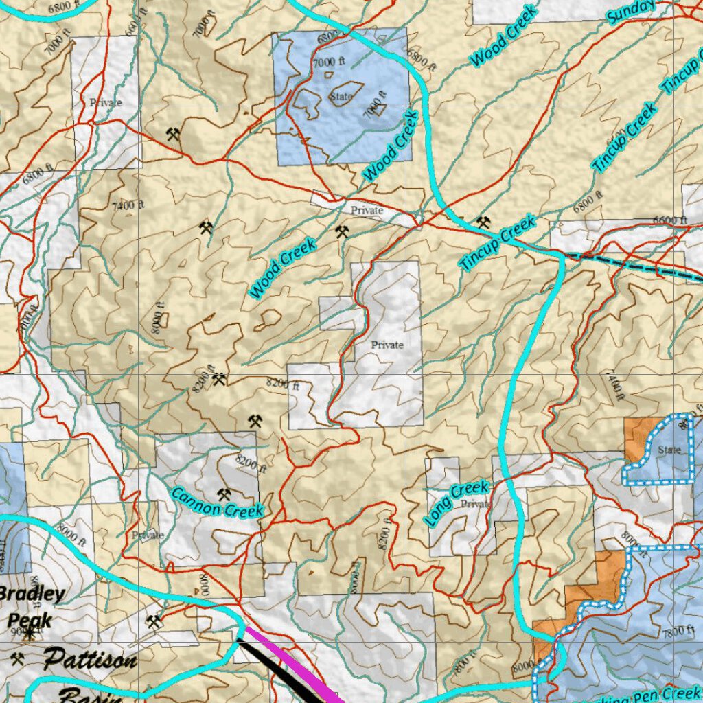 Bighorn Sheep Unit 17 Map by Wyoming HuntData LLC | Avenza Maps