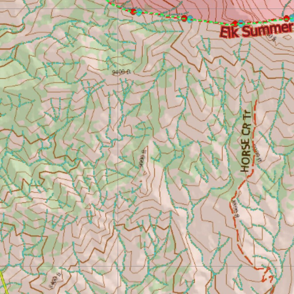Wy Elk Unit 53 Topo with Concentrations Map by Wyoming HuntData LLC ...