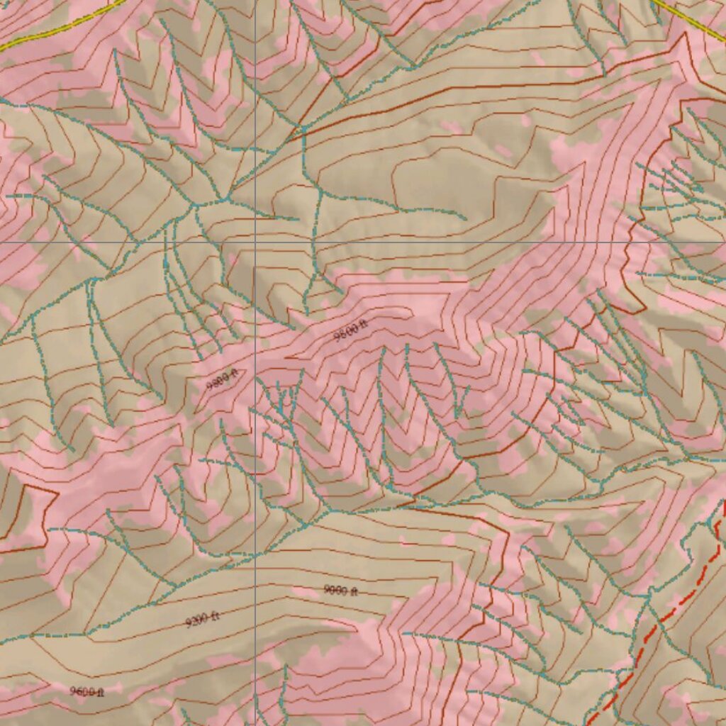 Wy Elk Unit 55 Topo with Concentrations Map by Wyoming HuntData LLC ...