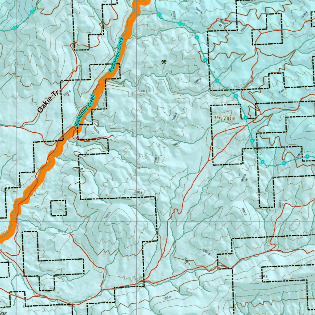 Wy Mule Deer Unit 34 Concentration Areas Map by Wyoming HuntData LLC ...