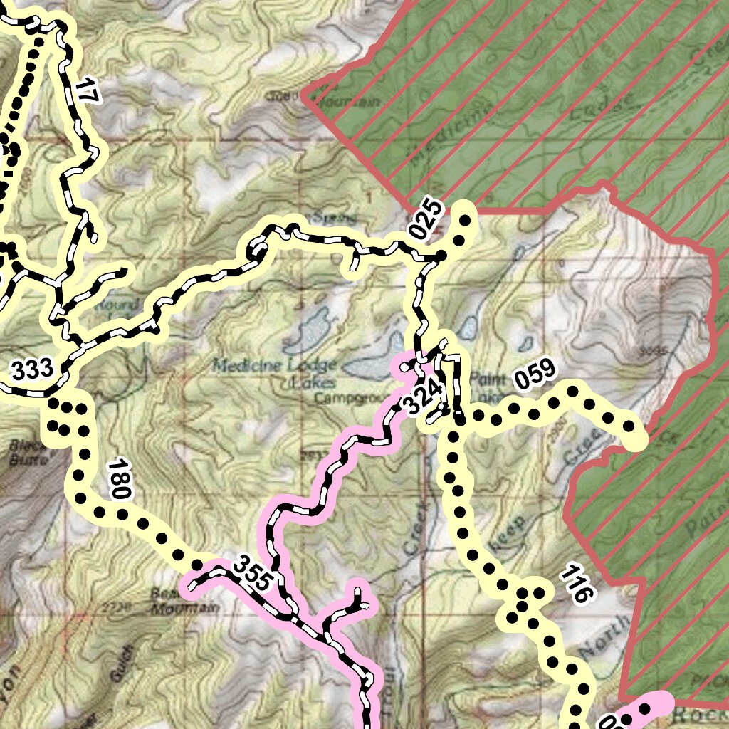 Bighorns Map by Wyoming State Parks | Avenza Maps