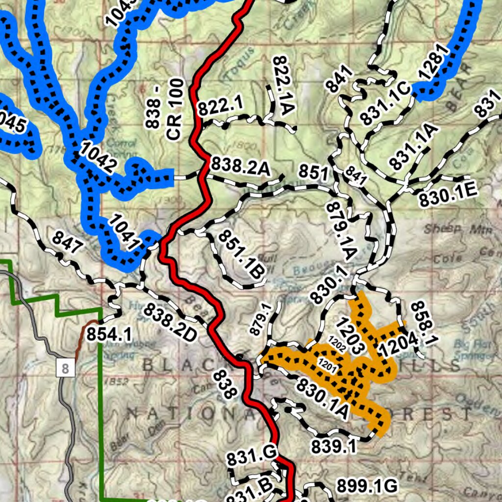 Blackhills - 2025 ORV - GeoPDF Map by Wyoming State Parks | Avenza Maps