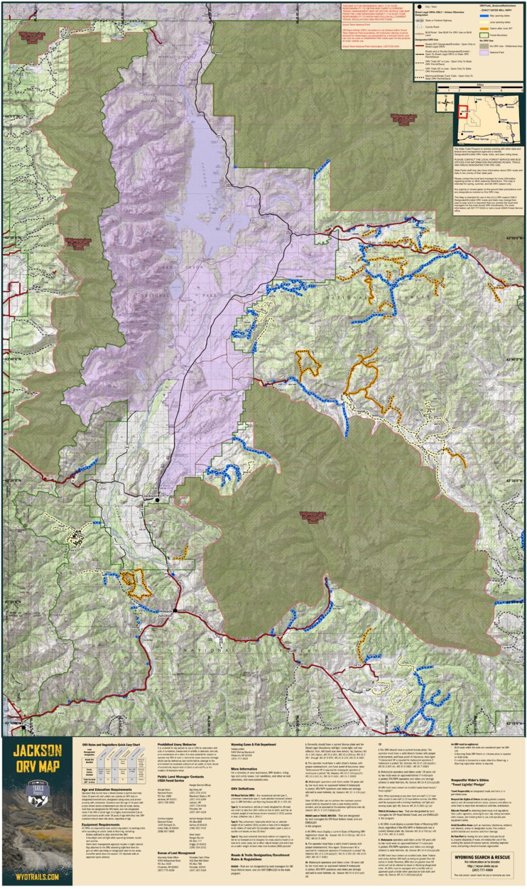 Jackson/Teton Map by Wyoming State Parks | Avenza Maps