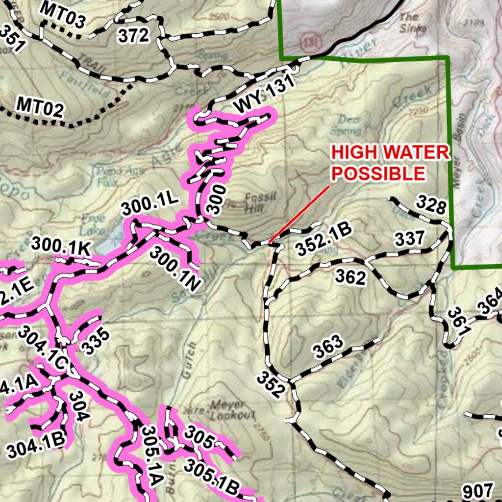 Shoshone South - Lander - 2025 ORV - GeoPDF Map by Wyoming State Parks ...