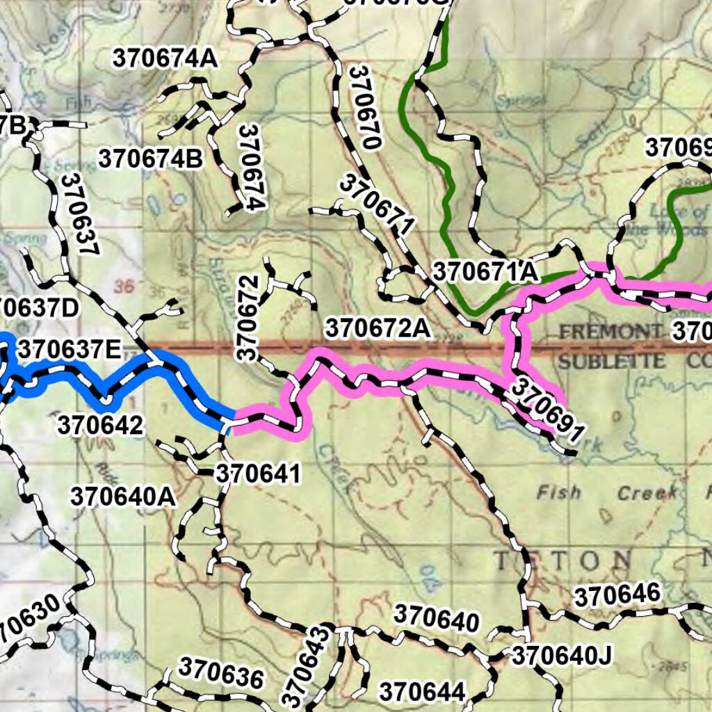 Pinedale - Dubois - 2025 ORV - GeoPDF Map by Wyoming State Parks ...
