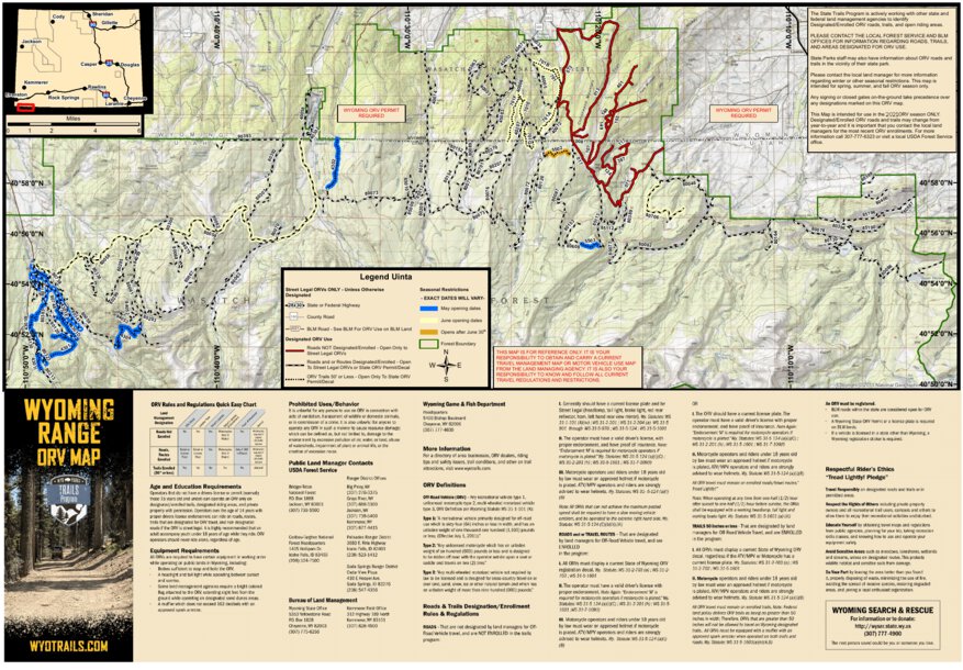 Uinta Map by Wyoming State Parks | Avenza Maps