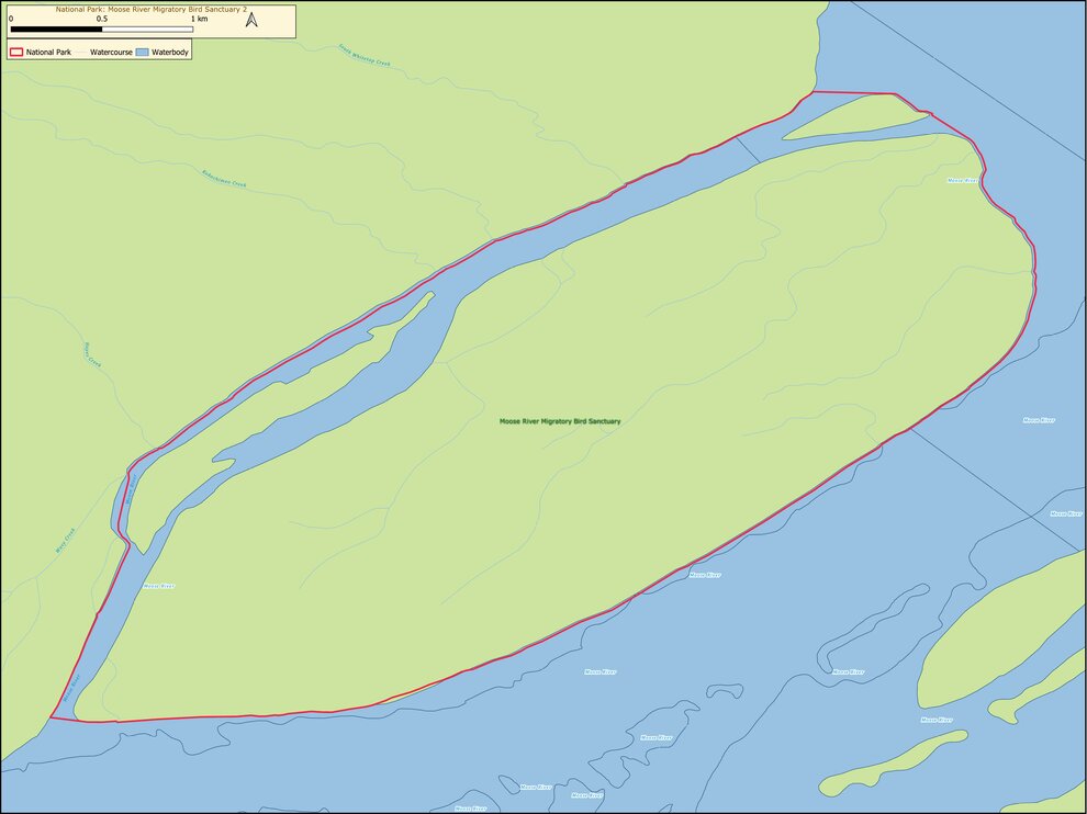 Canada National Parks: Moose River Bird Sanctuary 2 Map by Xavier Maps ...