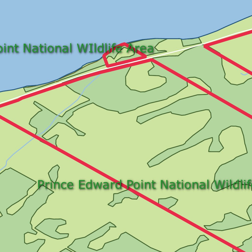 Canada National Parks: Prince Edward Point National Wildlife Area Map ...