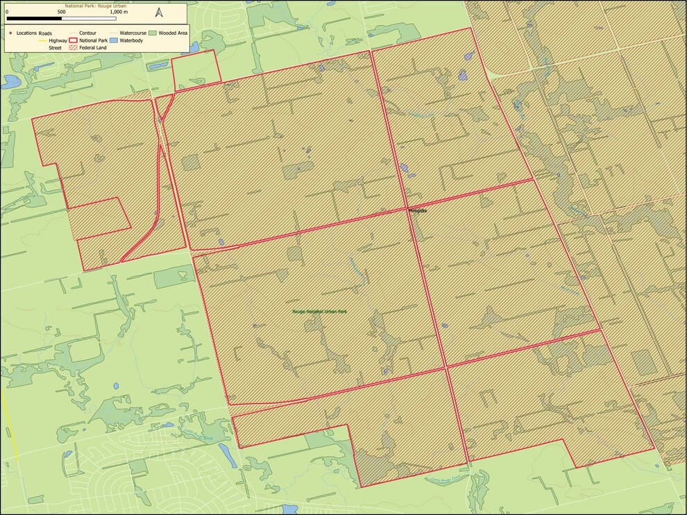 Canada National Parks: Rouge National Urban Park Map by Xavier Maps ...