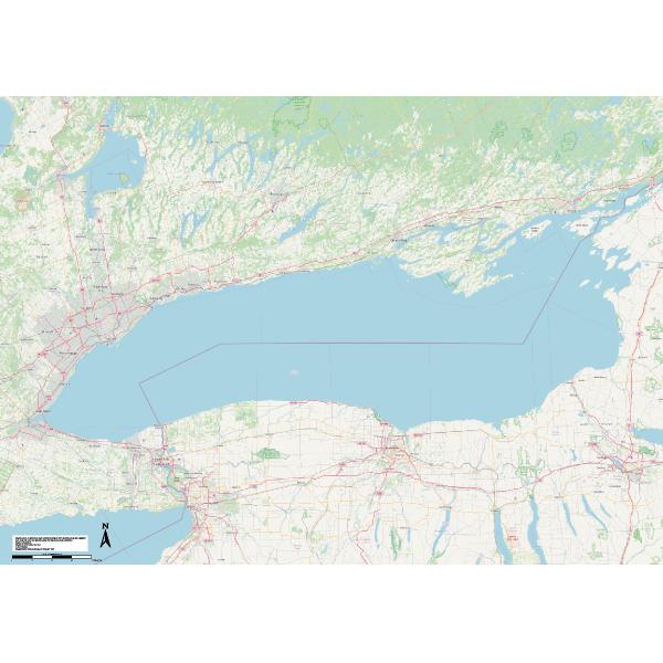 Lake Ontario - OSM Map by Xavier Maps | Avenza Maps