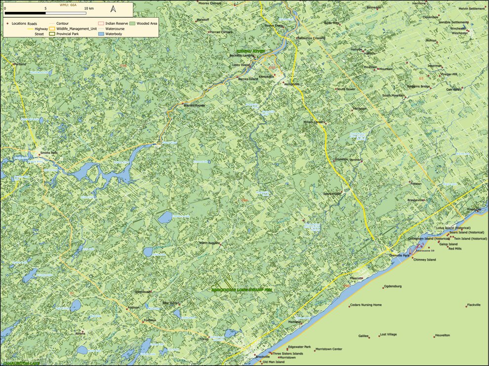 Ontario - Wildlife Management Unit (WMU) - 66A Map by Xavier Maps ...