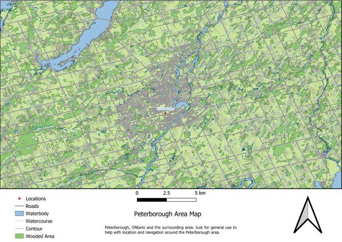 Peterborough Area Map by Xavier Maps | Avenza Maps