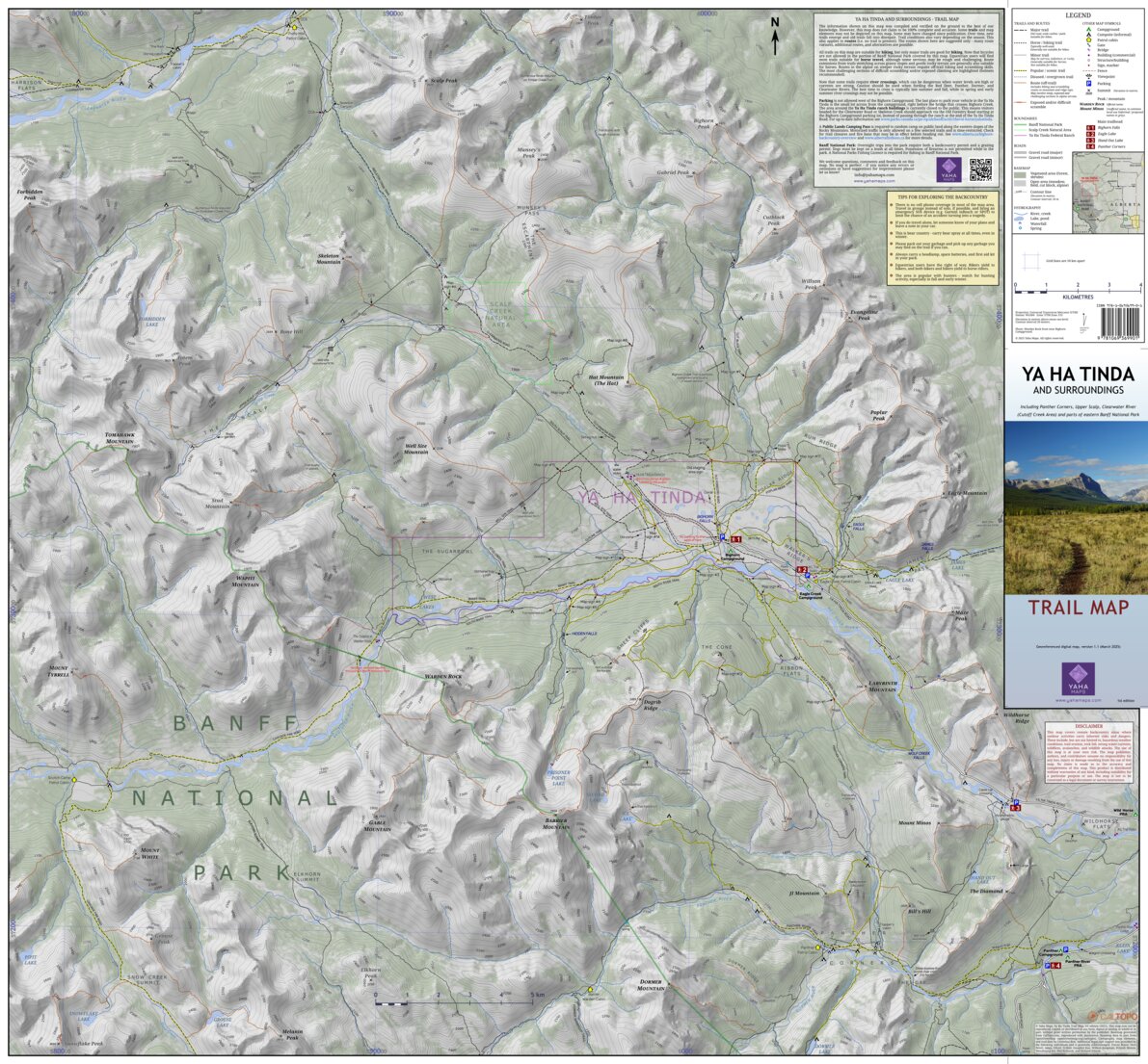 Ya Ha Tinda and Surroundings - Trail Map by Yaha Maps | Avenza Maps