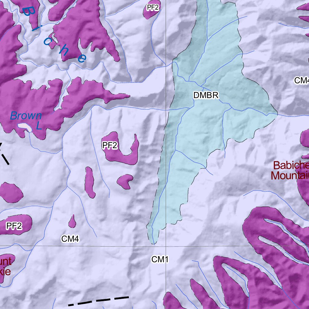 095B, Fort Liard & 095C, La Biche River: Yukon Bedrock Geology Map by ...