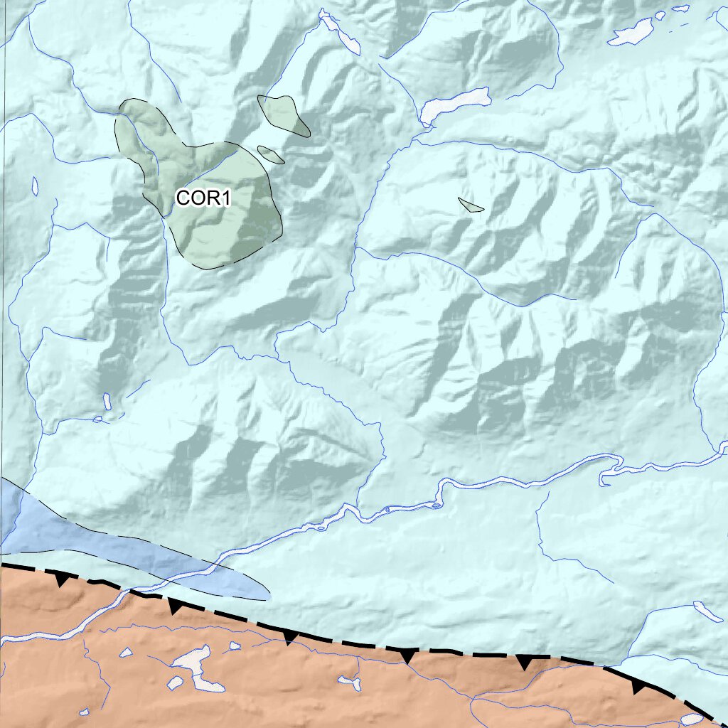 105J, Sheldon Lake: Yukon Bedrock Geology Map by Yukon Geological ...
